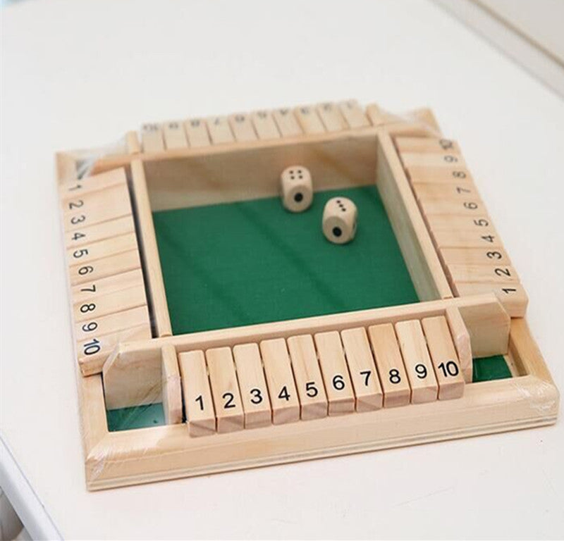 Shut The Box Wooden Board Game – Trendyhousehold.co