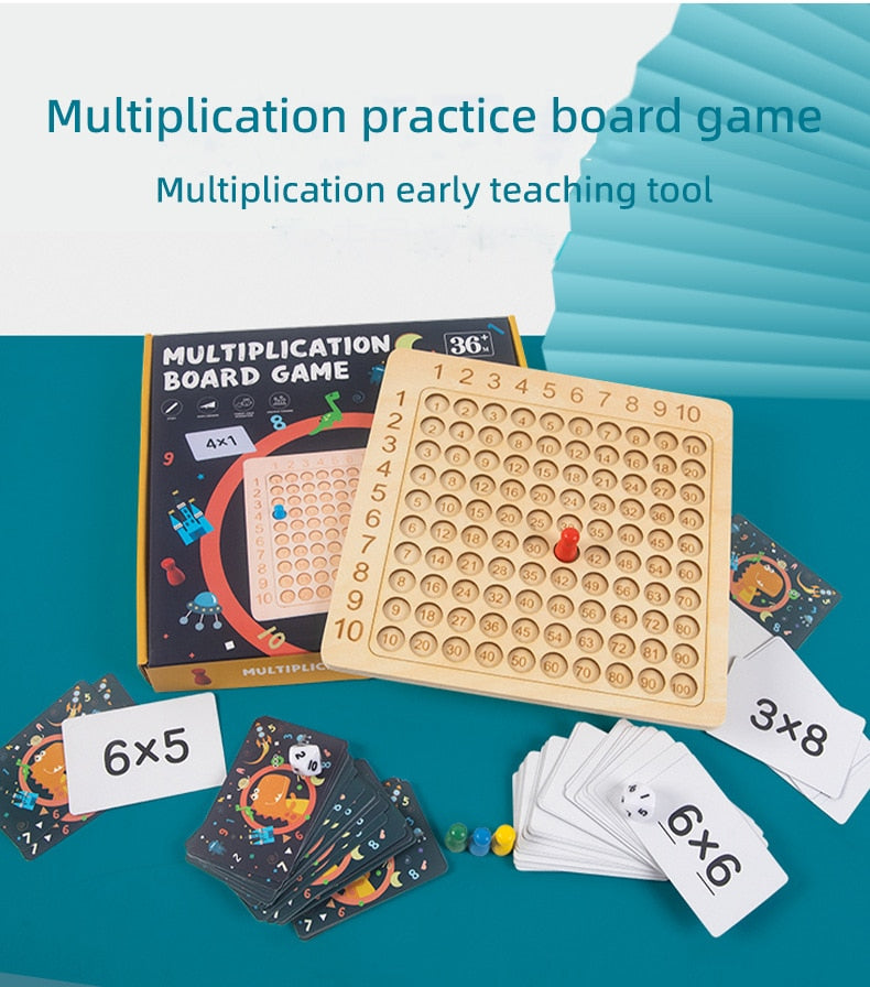 Wooden Montessori Multiplication Board Game – Trendyhousehold.co